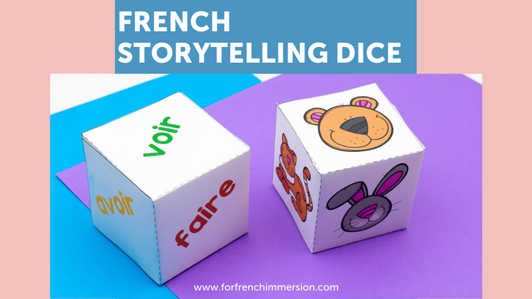 French Storytelling Dice For French Immersion