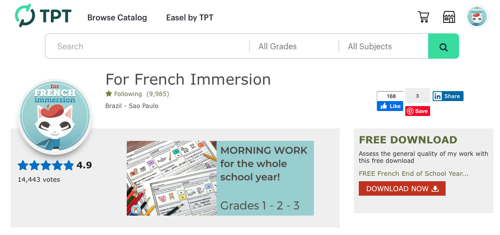 Shop - For French Immersion